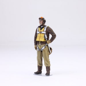 Painted Figure USAAF Pilot WWII 1:32 Scale (built and Painted by ...