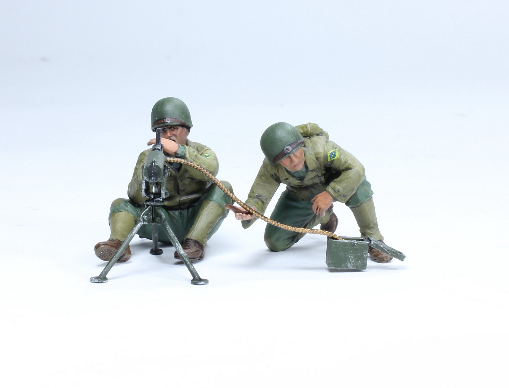 Painted Figure US Soldiers Moving in European Battlefield 06 Figures ...