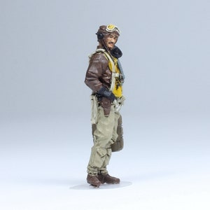 Painted Figure US Navy Pilot WWII 1:48 (built and Painted by ...