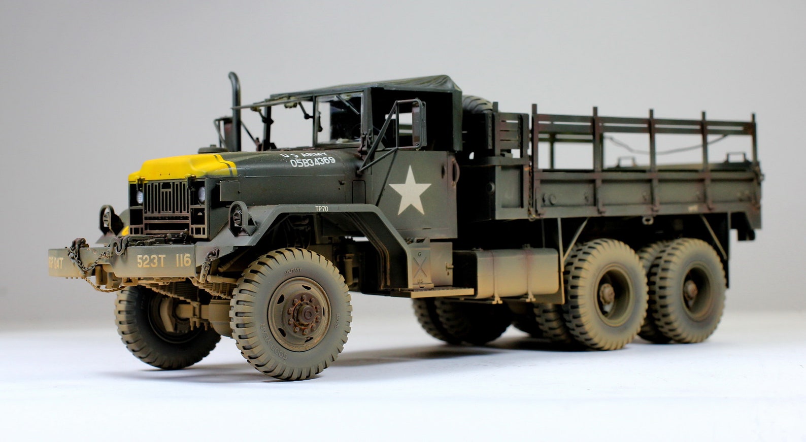 Pro Built Model US Army M54A2 5-ton 6x6 Cargo Truck 1:35 built and ...