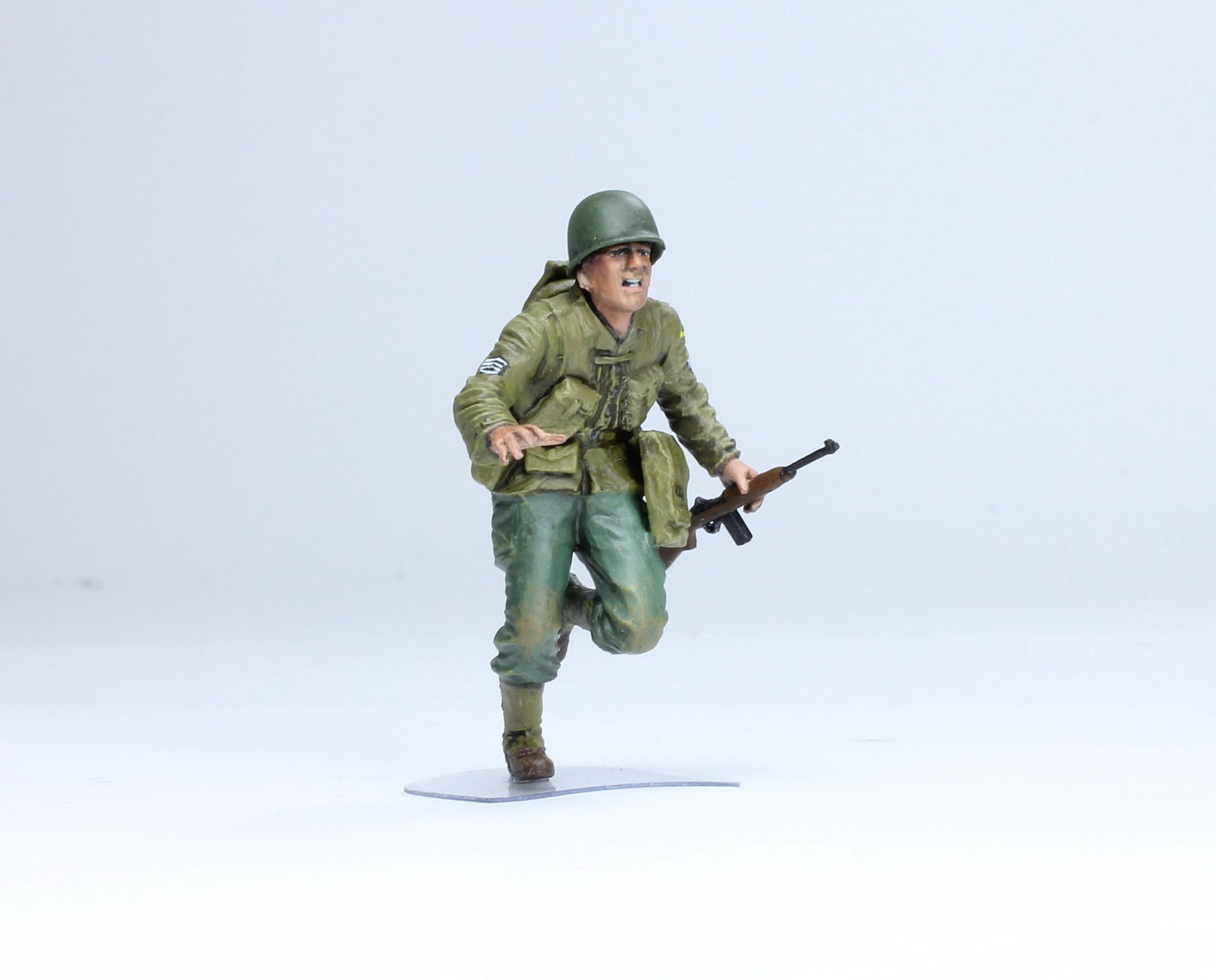 Painted Figure US Soldiers Moving in European Battlefield (06 Figures ...