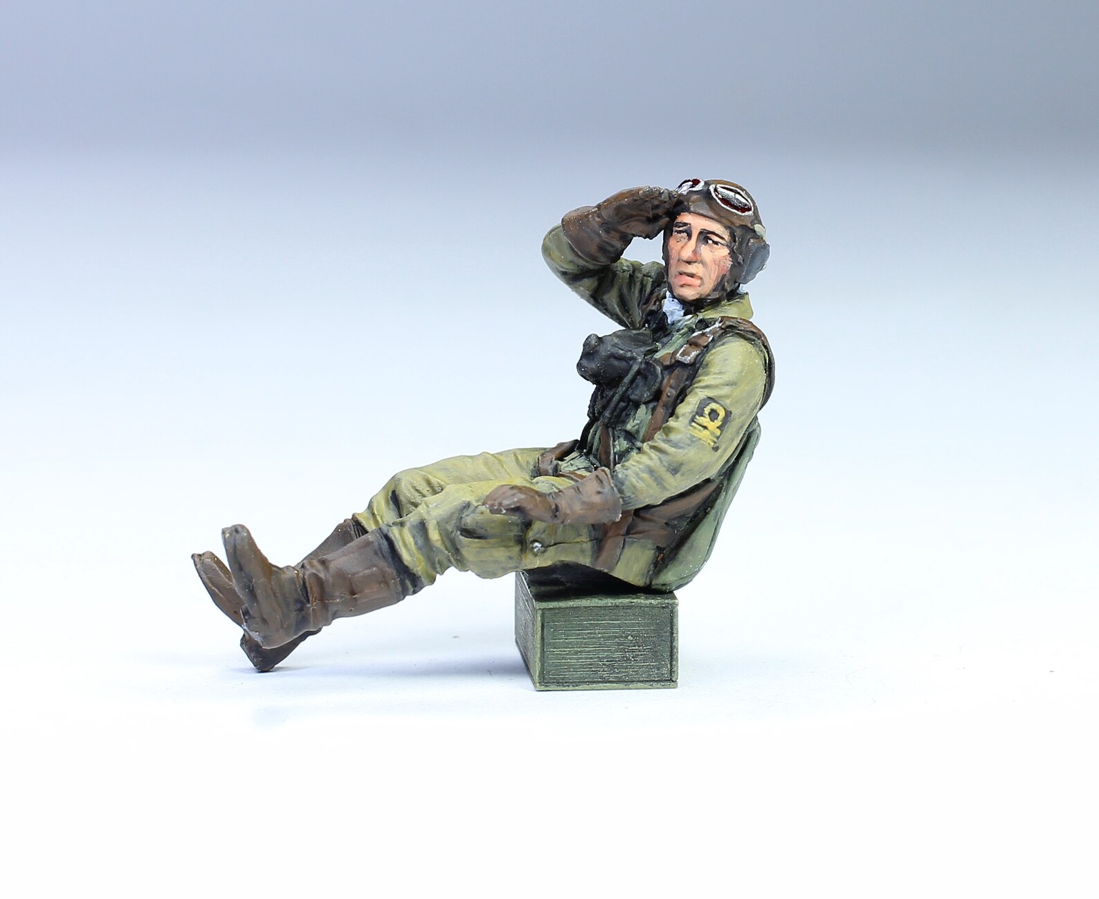 Painted Figure Seated Japanese Pilot in WWII 1:32 Scale built - Etsy