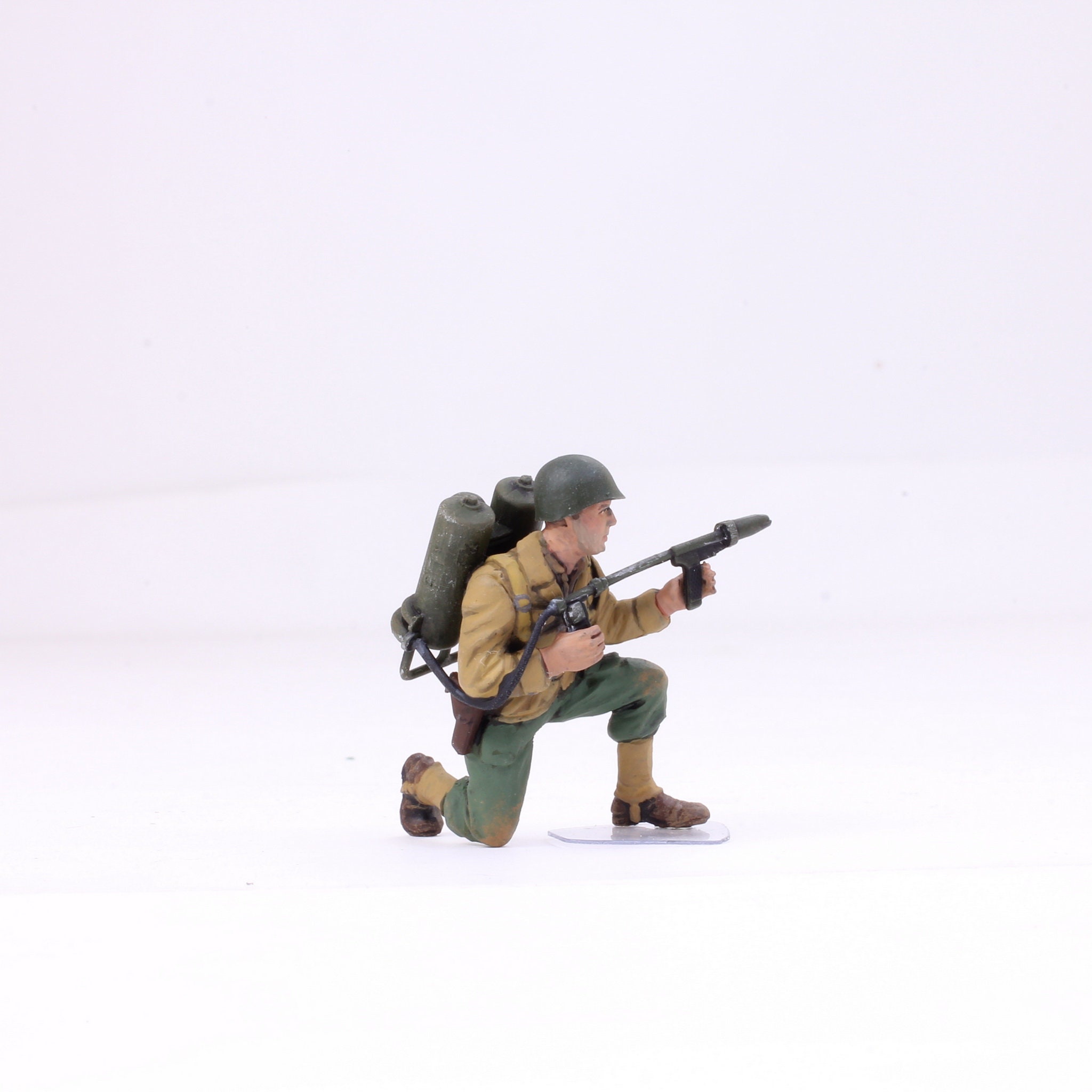 Painted Figures US Infantry in Battle, European 1944 (04 Figures) WW2 1 ...