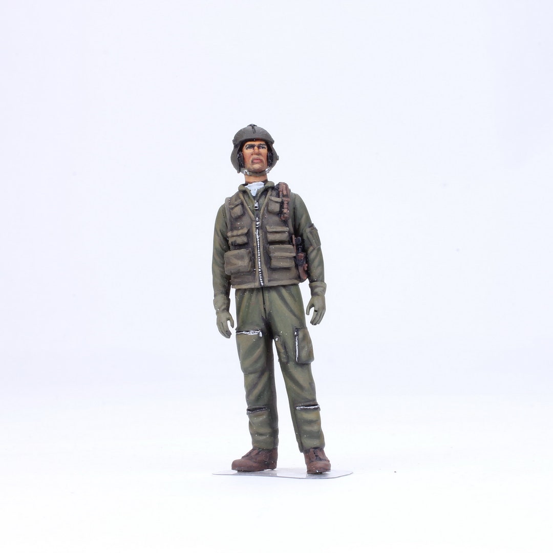 Painted Figure USAF Fighter Pilot Vietnam War 1:32 Scale built and ...