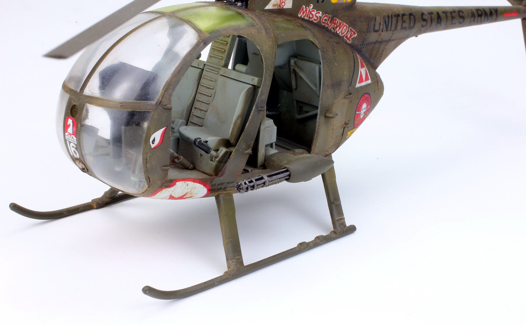 Probuilt Model RARE OH-6A Cayuse /w 02 Pilots in Vietnam War - Etsy