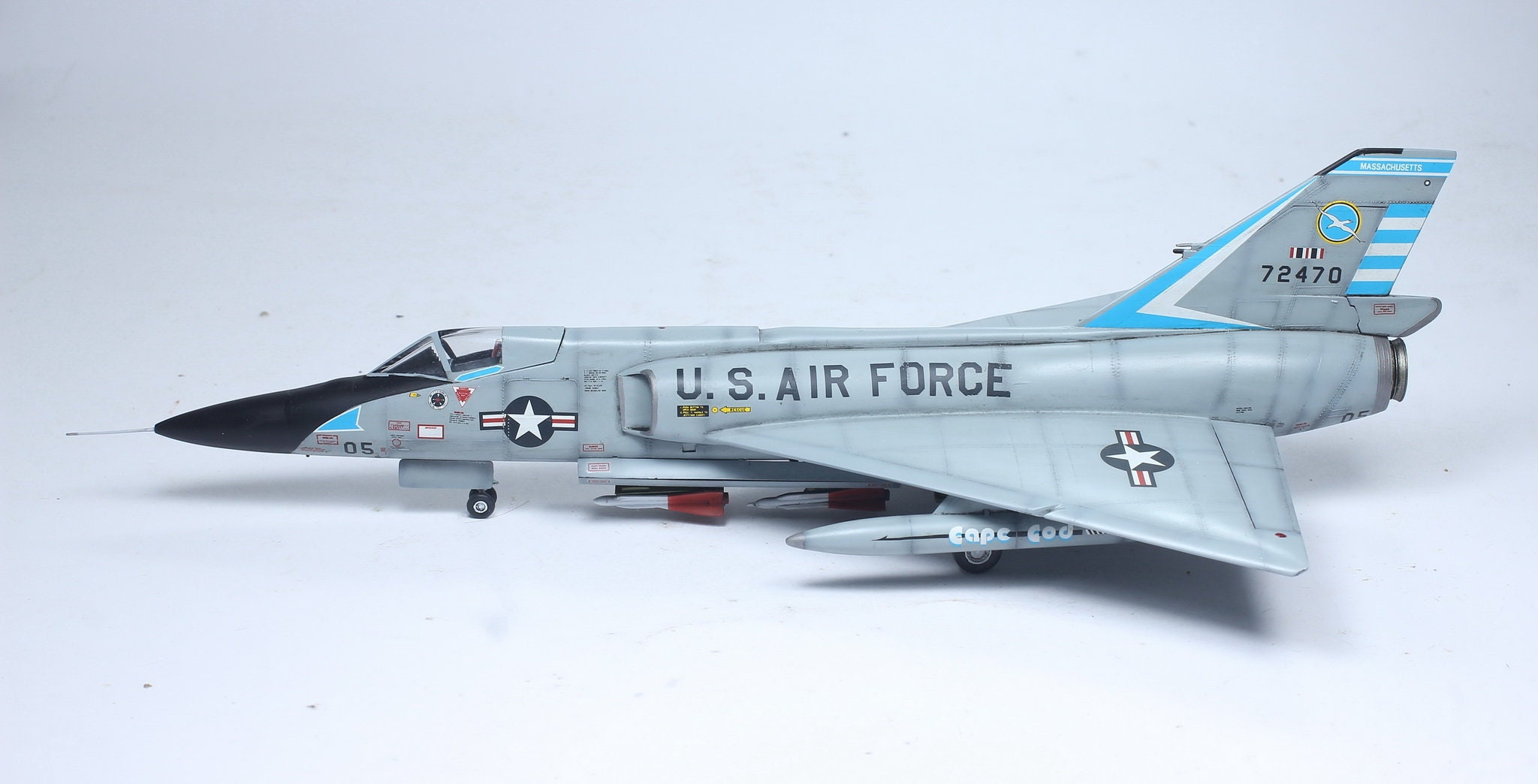 USAF F-106A Delta Dart Vietnam War 1:72 Pro Built Model (built and ...
