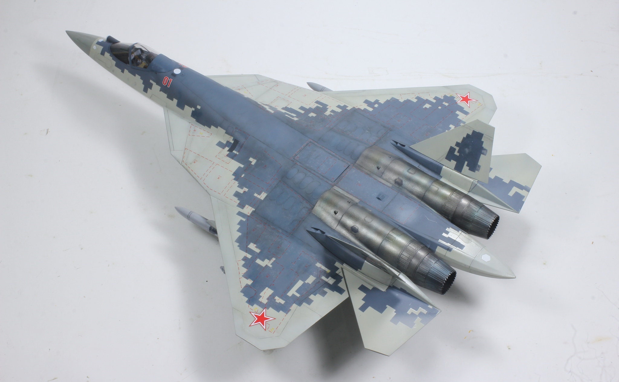 Pre-order Russian SU-57 Felon Modern War 1:48 built and Painted by ...