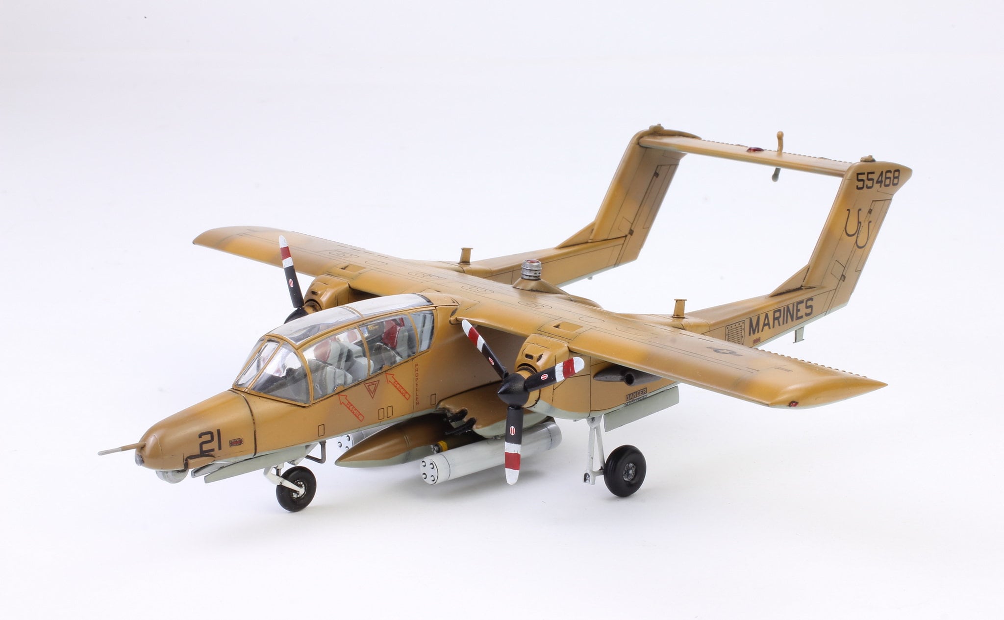 USMC OV-10D Bronco /w 02 Seated Pilots in Cockpit, Desert Storm 1991 1: ...