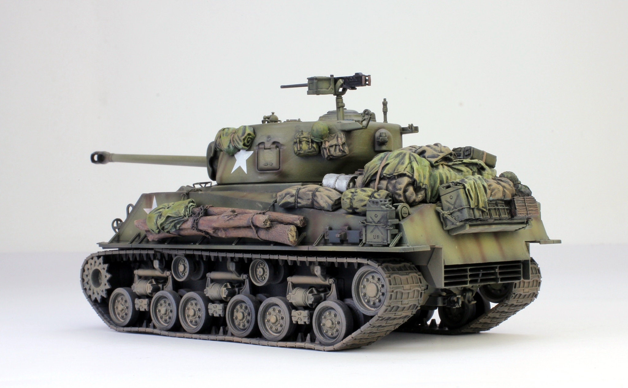 Pro Built Model Easy Eight M4A3E8 Sherman Tank WW2 1:35 - Etsy