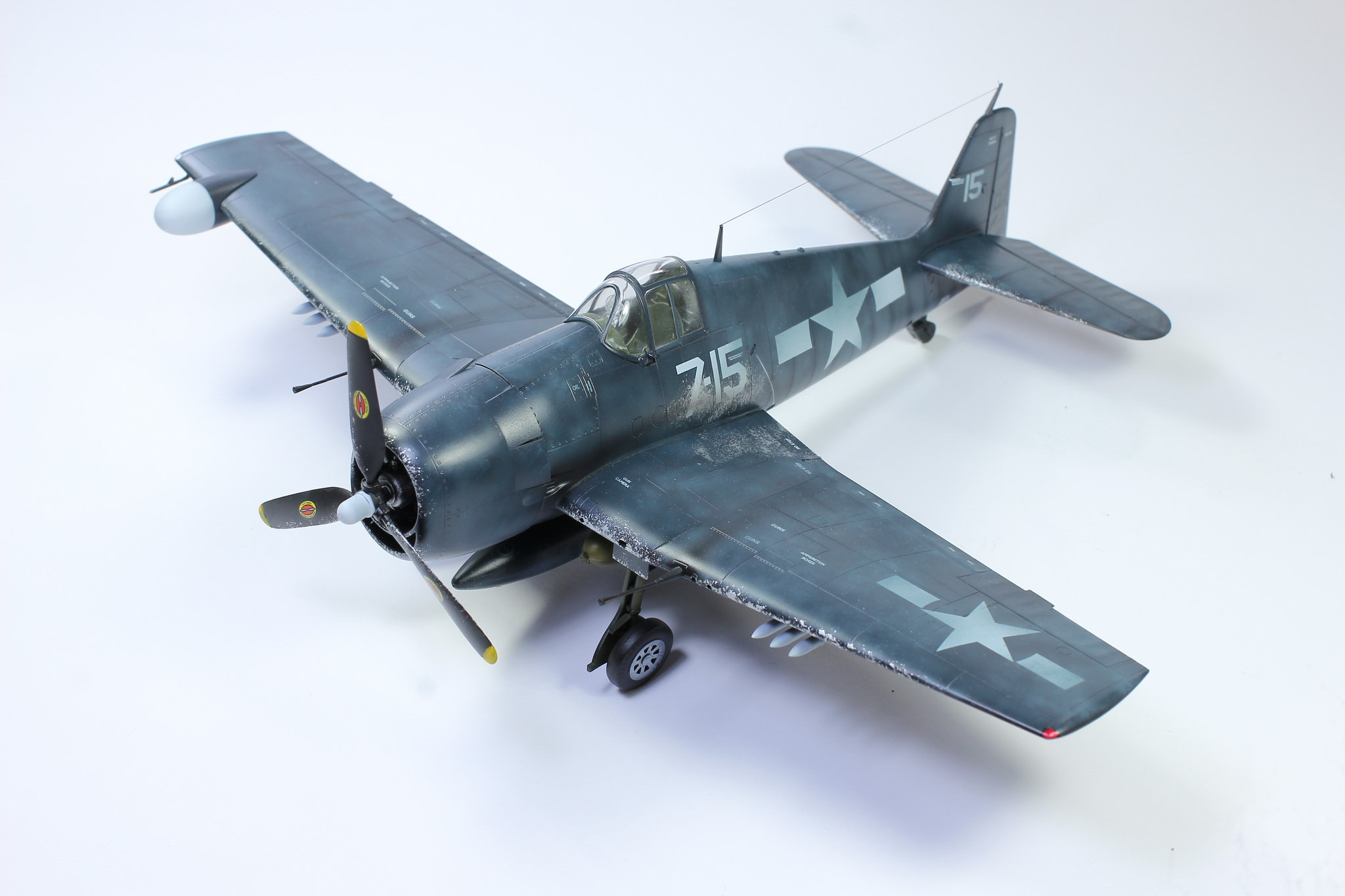 US Navy Grumman F6F-5N Hellcat WWII 1:48 built and Painted by ...