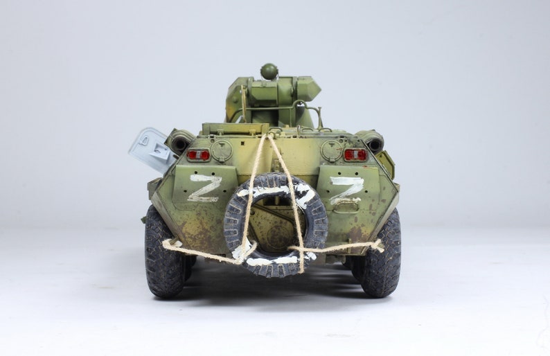 Pro Built Model Russian BTR-80A APC 1:35 built and Painted by ...