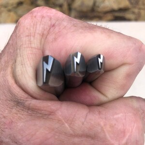 Lightning Bolt-metal Stamp - Etsy