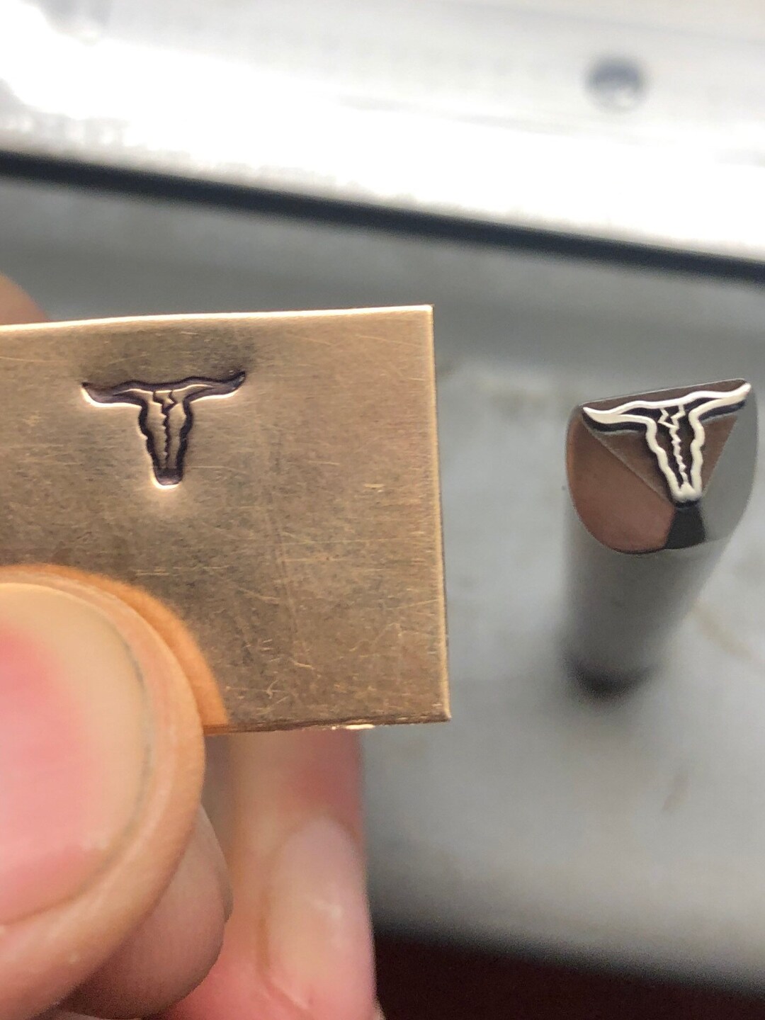 Steer Skull - Metal Stamp - Etsy