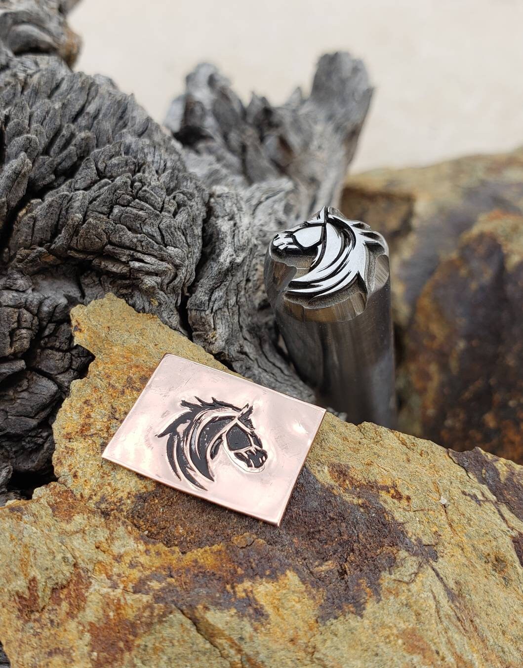 Black Stallion - Metal Stamp - Etsy