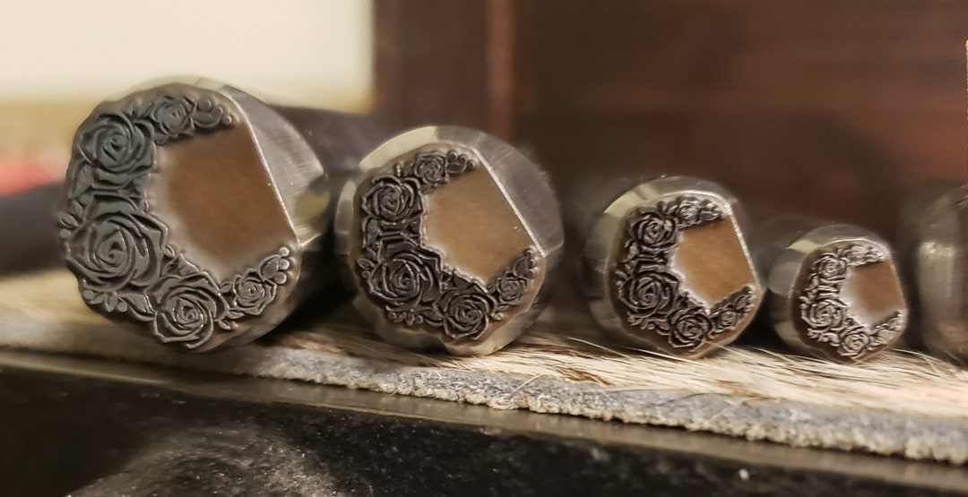 Spring Floral Moon Metal Stamp - Etsy