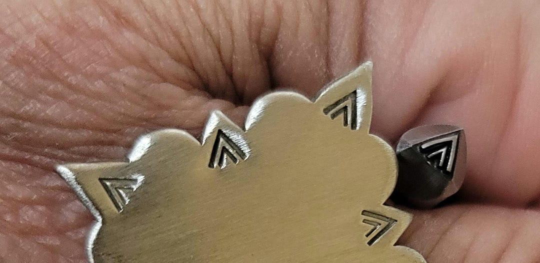Accent TRIANGLES Metal Stamp - Etsy