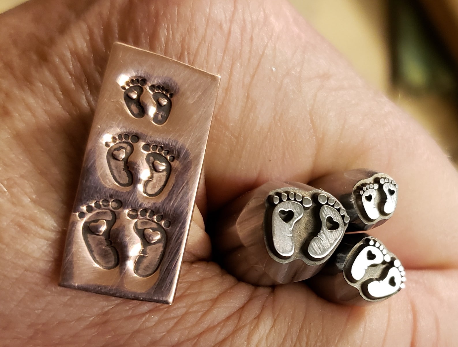Baby Feet-metal Stamp - Etsy
