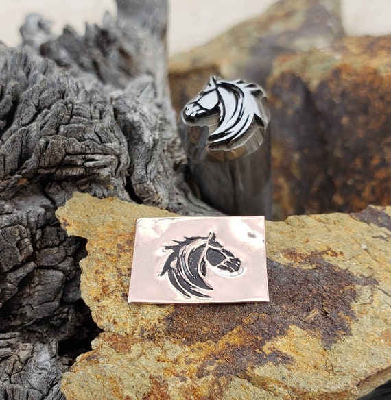 Black Stallion Metal Stamp | Etsy