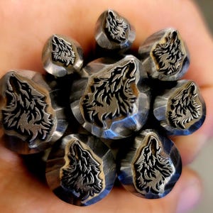 Howling Wolf Metal Stamp - Etsy