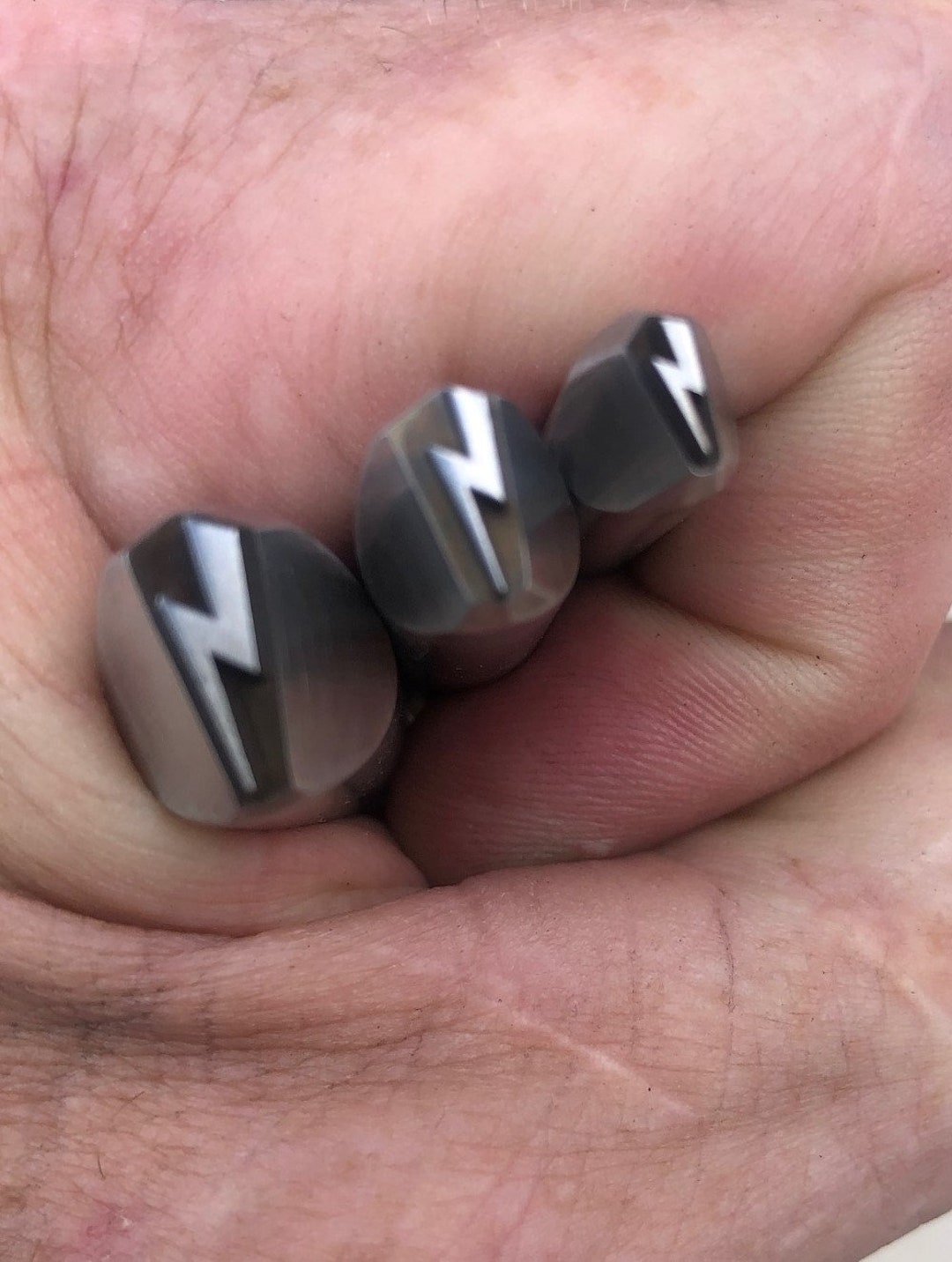 Lightning Bolt-metal Stamp - Etsy