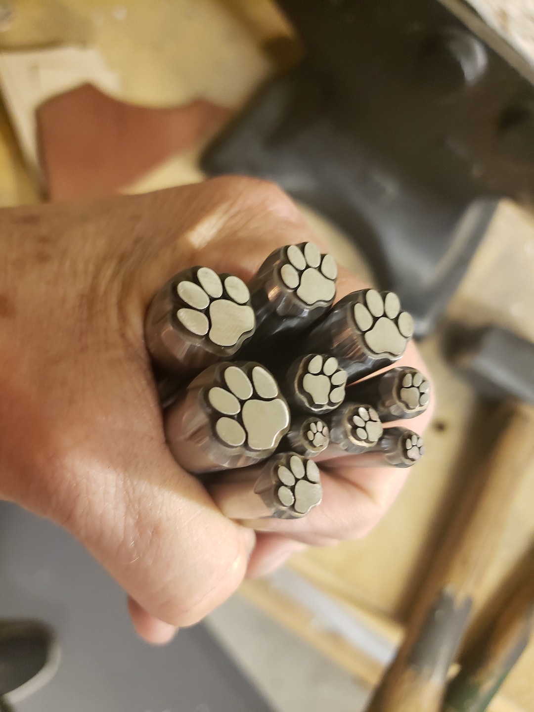 Dog Paws- Metal Stamps - Etsy