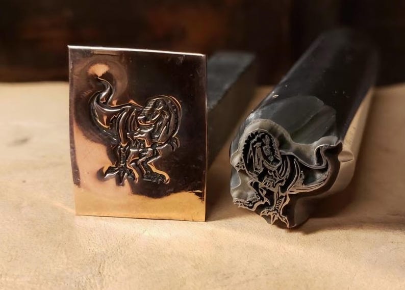 Tyrannosaurus REX - Metal Stamp - Etsy