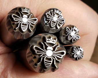 BUMBLE BEE Design Stamp - 6mm Metal Stamp - Etsy
