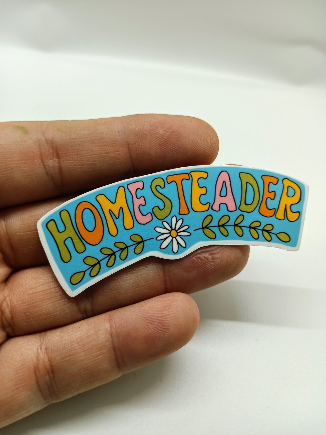 Homesteader Sticker, Flower Homesteading Waterproof Vinyl Sticker ...