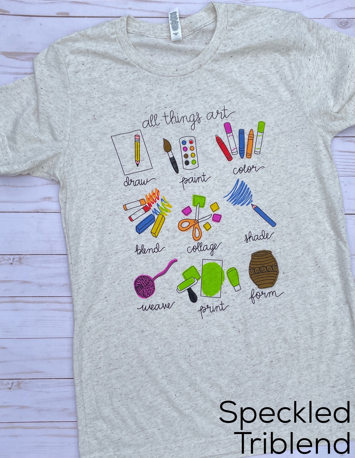 All Things Art Unisex Teacher Tshirt Art Teacher Shirt Art - Etsy