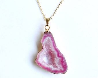 Magenta necklace | Etsy