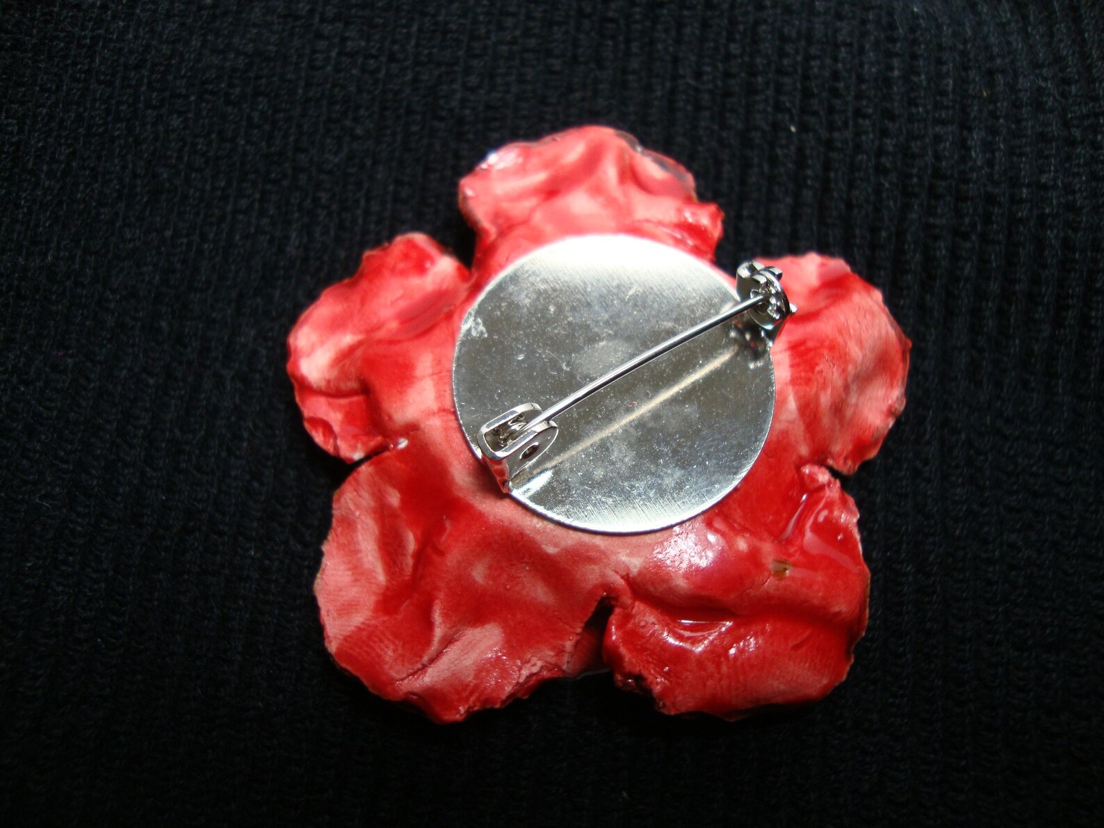 RED POPPY FLOWER Porcelain Brooch, Handmade Brooch, Porcelain, Gifts ...