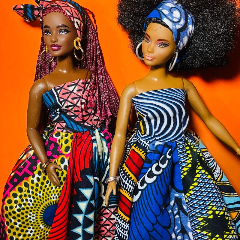 Barbie Doll Dress African - Etsy