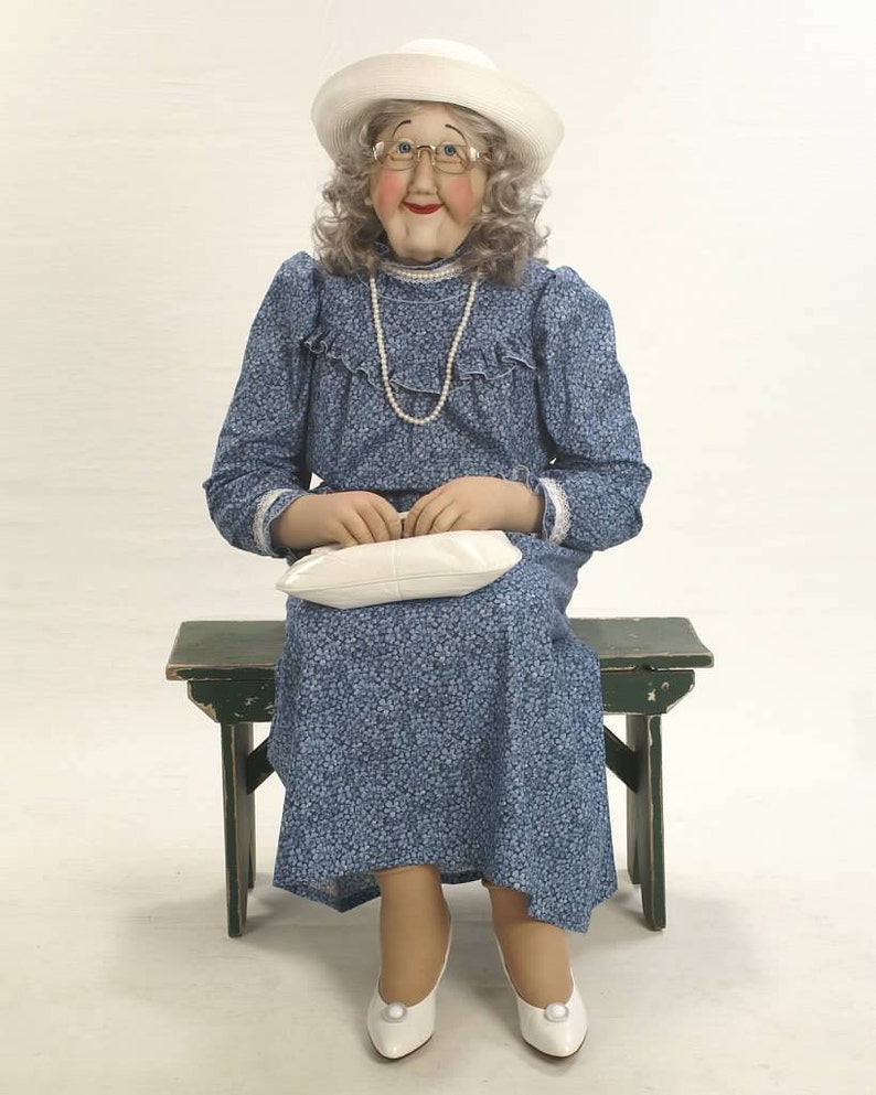 Grandma (grand Mother) Art Soft Sculpture Life Size Sized Doll - Etsy