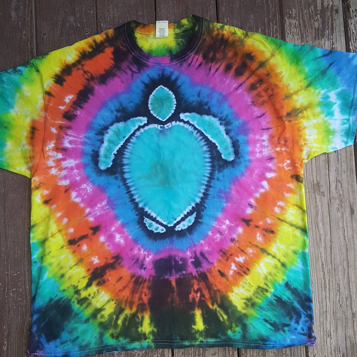 Turtle Tie Dye Turtle Tshirt Rainbow Turtle Tie Dye | Etsy
