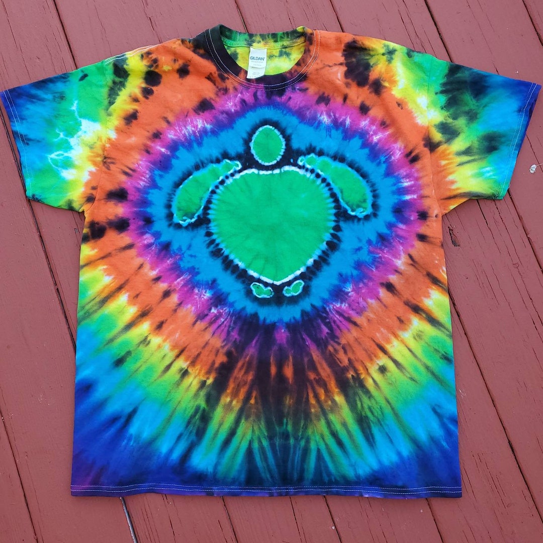 Turtle Tie Dye - Turtle Tshirt - Rainbow Turtle Tie Dye - Terrapin - - Etsy