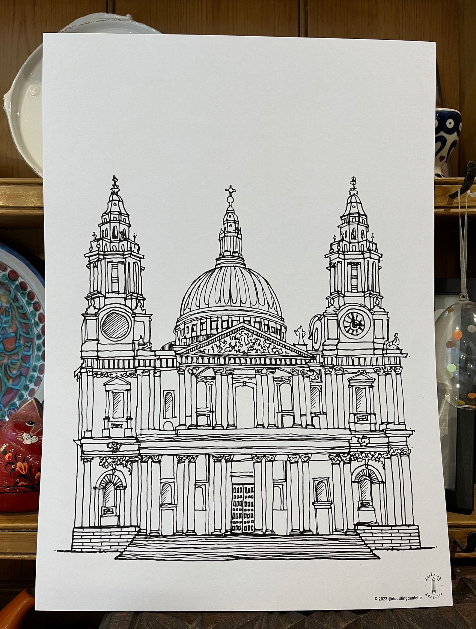 Hand Drawn Illustration of St Paul’s Cathedral - Digital Copy - Etsy