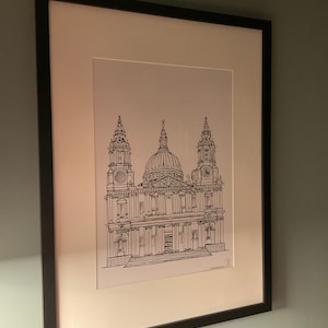 Hand Drawn Illustration of St Paul’s Cathedral - Digital Copy - Etsy