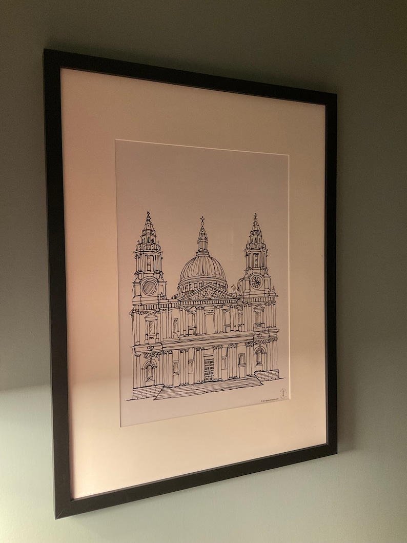 Hand Drawn Illustration of St Paul’s Cathedral - Digital Copy - Etsy