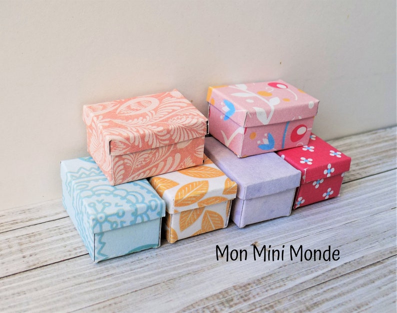 Lot de 3 boites de rangement miniatures | Etsy