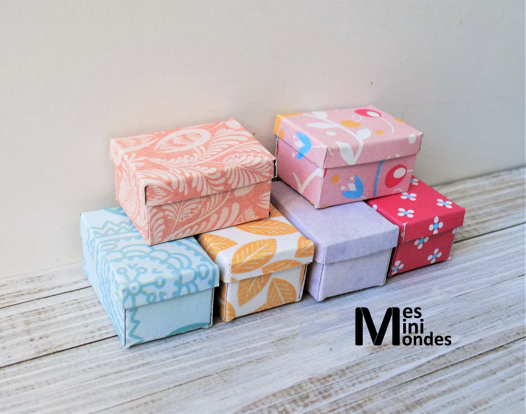 Lot de 3 boites de rangement miniatures - Etsy France