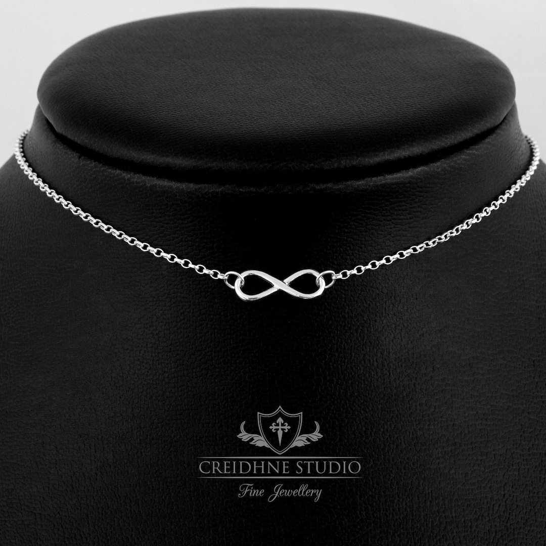 Sterling Silver Infinity Symbol Day Collar: Discreet Necklace - Etsy