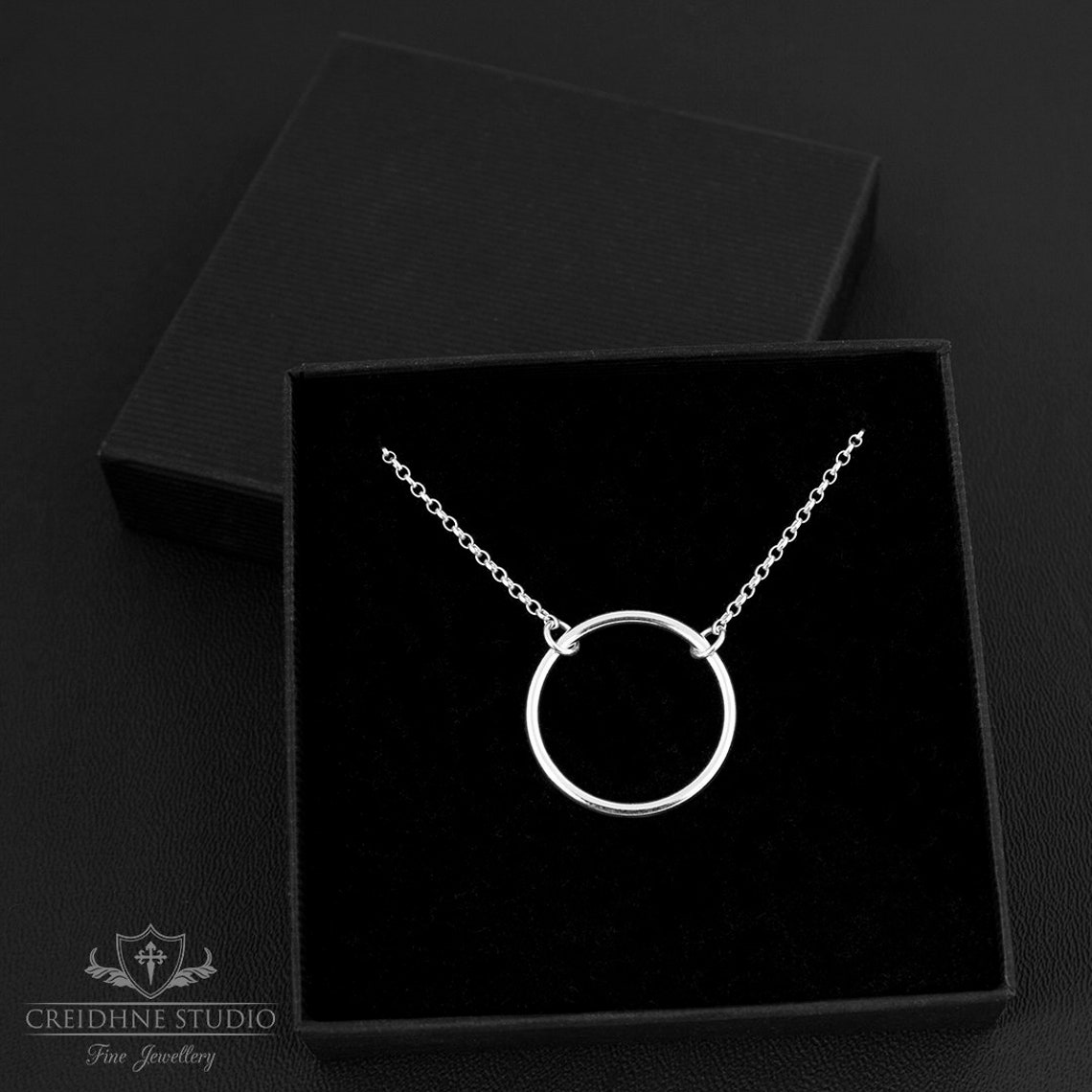 Large Ring Day Collar Sterling Silver Very Delicate and | Etsy