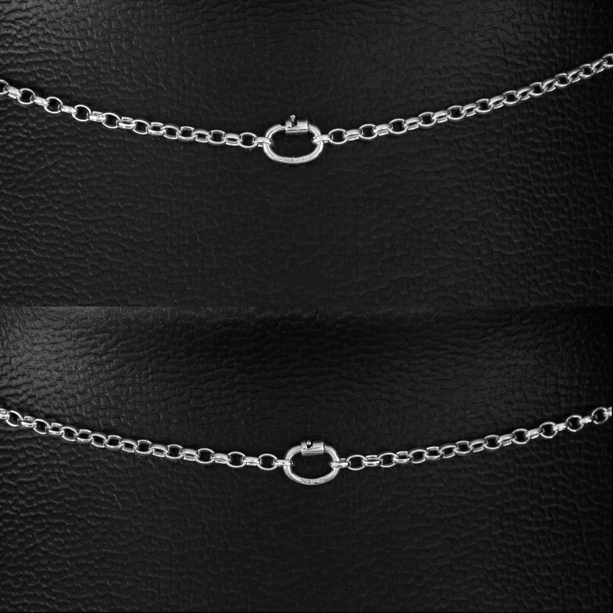 Permanently Locking Tiny Heart Day Collar, Sterling Silver, Very ...