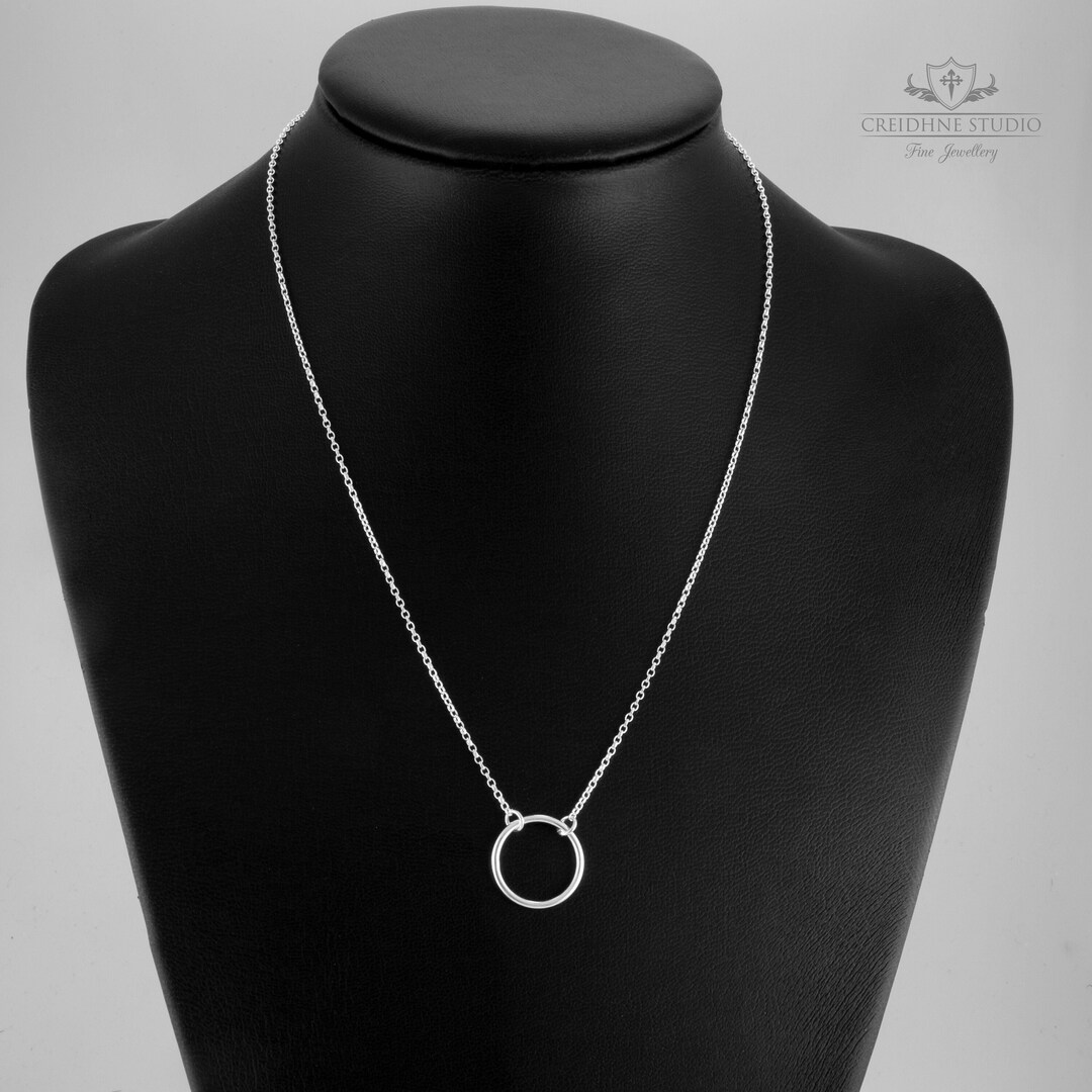 Simple Elegant Minimalist 925 Sterling Silver Necklace. - Etsy
