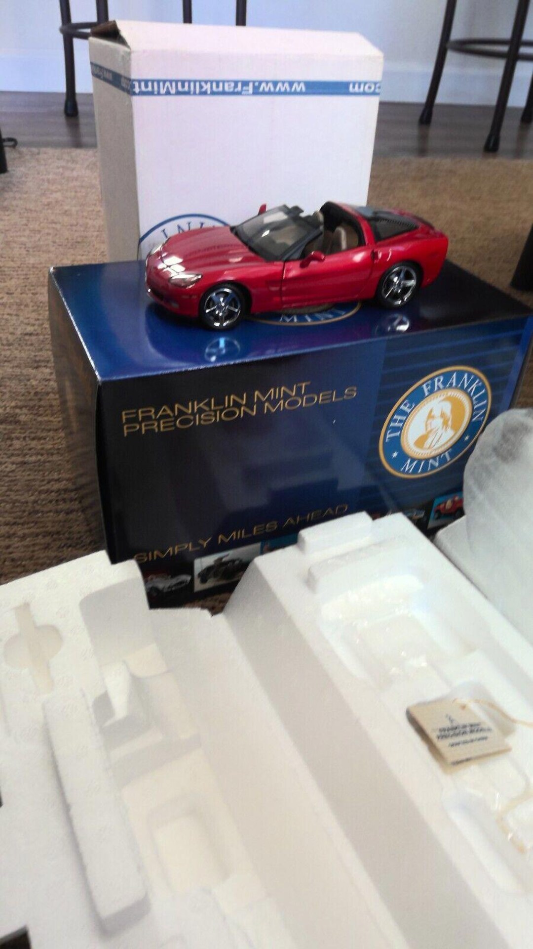 Franklin Mint 2005 Chevy Corvette Convertible With Hardtop C6 1:24 ...