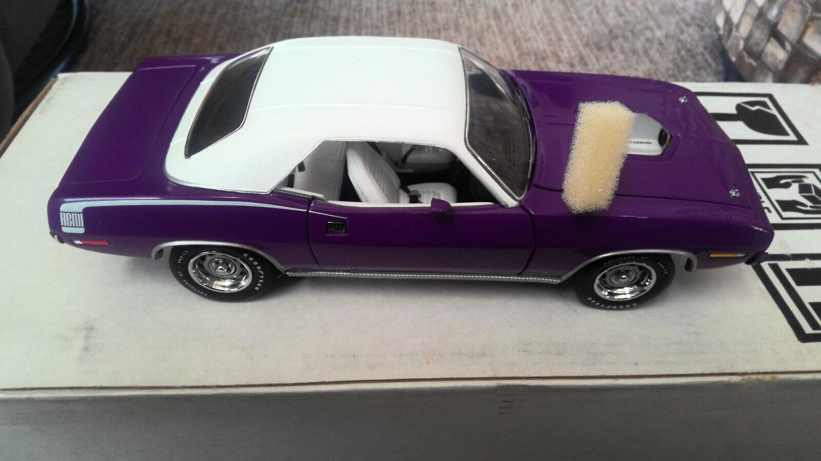 Franklin Mint 1970 Plymouth Hemi-cuda Purple Die-cast 1/24 Purple ...