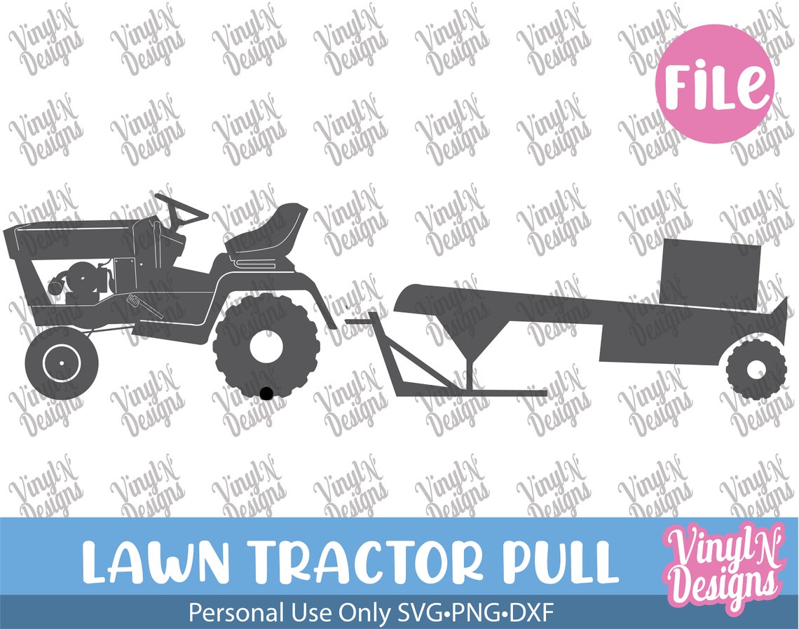 Lawn Tractor Pull Svg, Decal Sticker - Etsy
