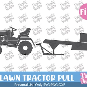 Lawn Tractor Pull Svg, Decal Sticker - Etsy