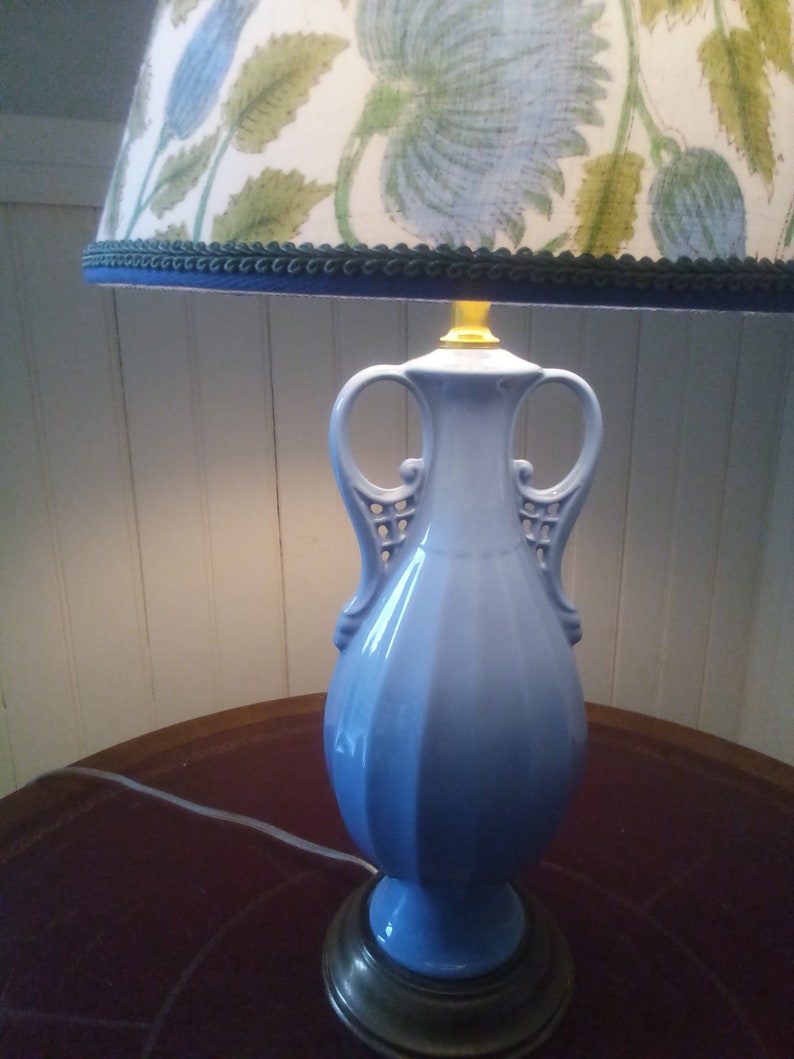 Periwinkle Blue Lamp and Shade-choose Option - Etsy