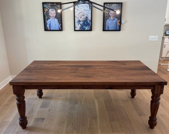 Walnut Turned Table Legs - Etsy